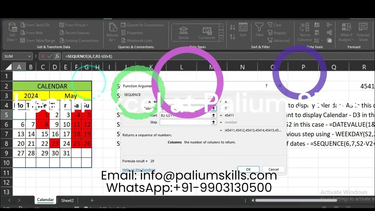 Create a Dynamic Calendar in Excel | Learn Excel with the Excel Experts - YouTube