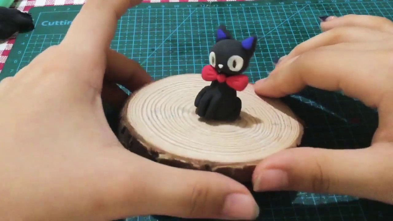 DIY clay Jiji from the Studio Ghibli - YouTube