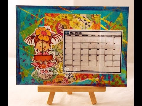 Calendars using Sassy Cheryl's images - February and May - YouTube