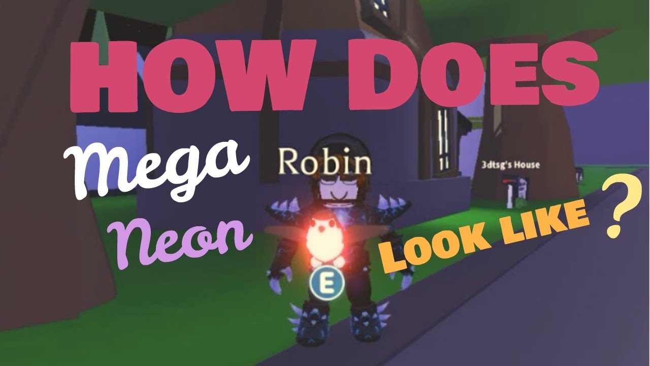 How does Mega Neon Robin (Common) look like in Roblox Adopt Me? 3DTSG ...