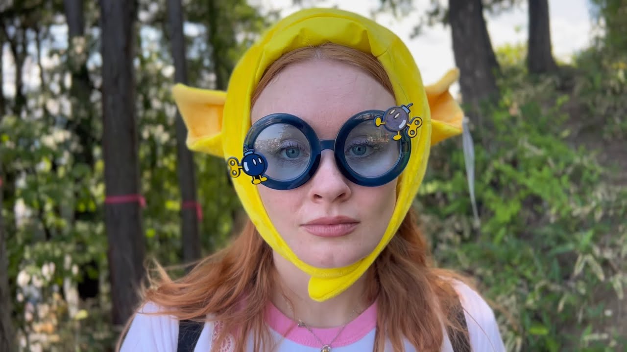 Flower walk with yellow Pikmin (in real life) - YouTube