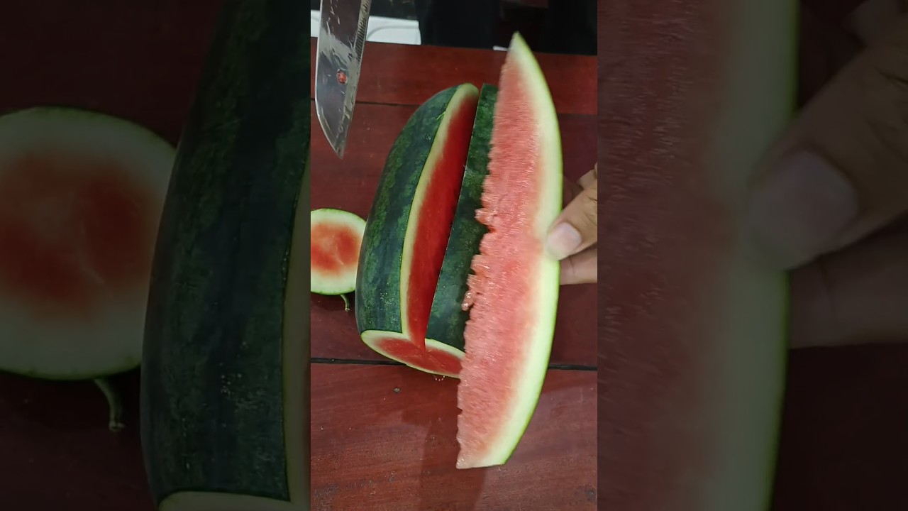 watermelon cutting 🍉🍉 #asmr #satisfying #cutting #friut #easycut #shorts #viral - YouTube