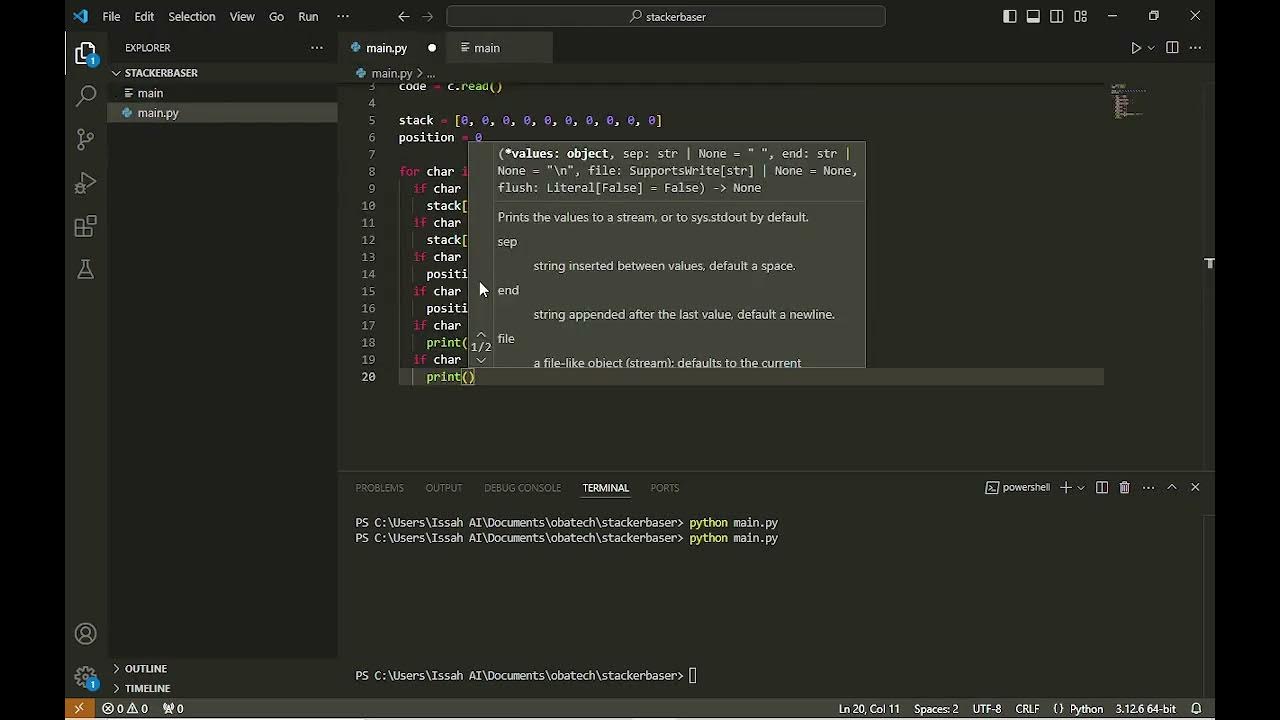 Python Tutorial | How to Create a Stack Based Programming Language In Python - YouTube