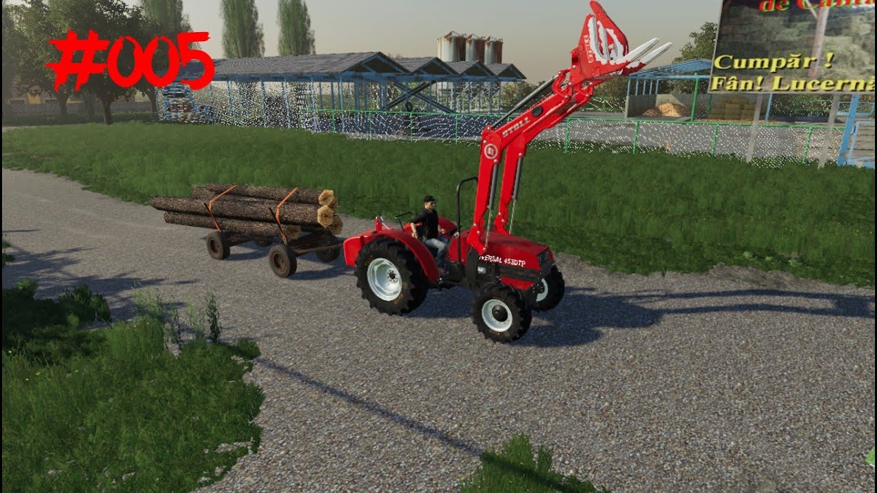Roleplay pe DUMESTI [EP5]-LA PADURE CU NOUL TRACTOR-Farming Simulator ...
