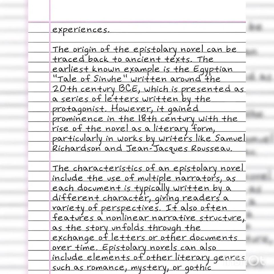 What is "Epistolary Novel " #assignments #linguistic #literature # ...