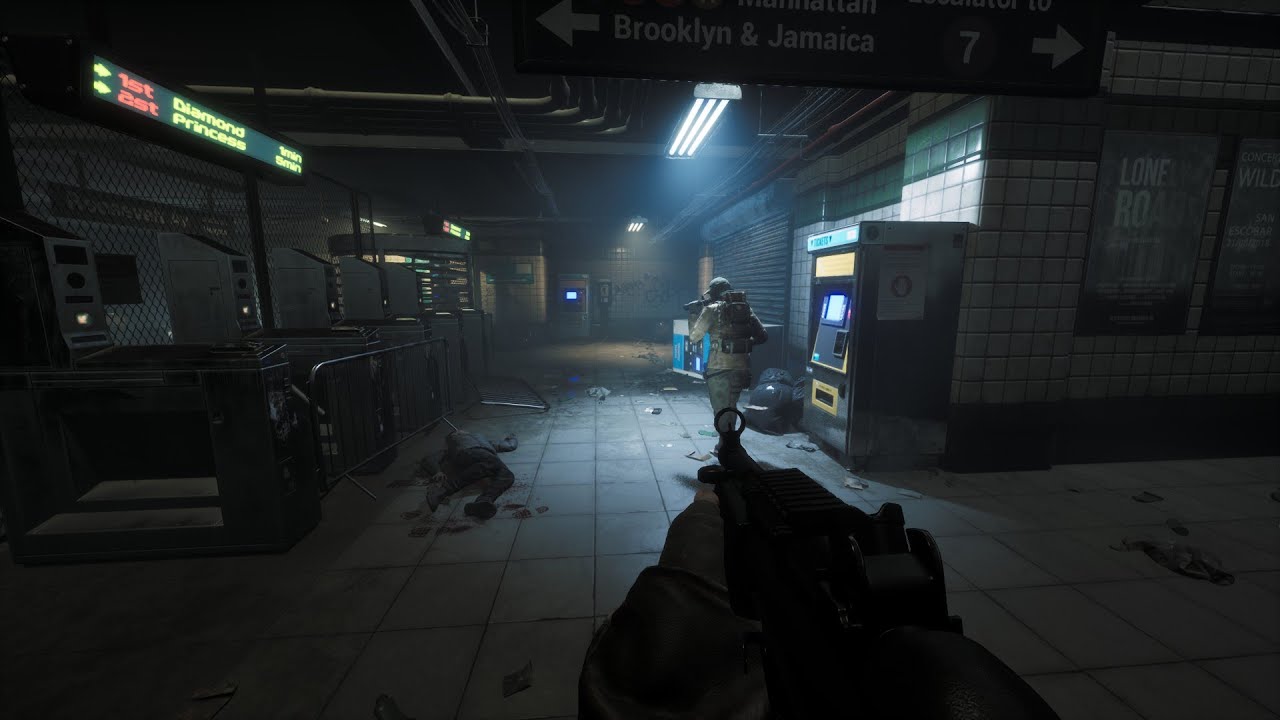 No More Room in Hell 2 - Nightmare, Train Route in Broadway // 노 모어 룸 인 ...