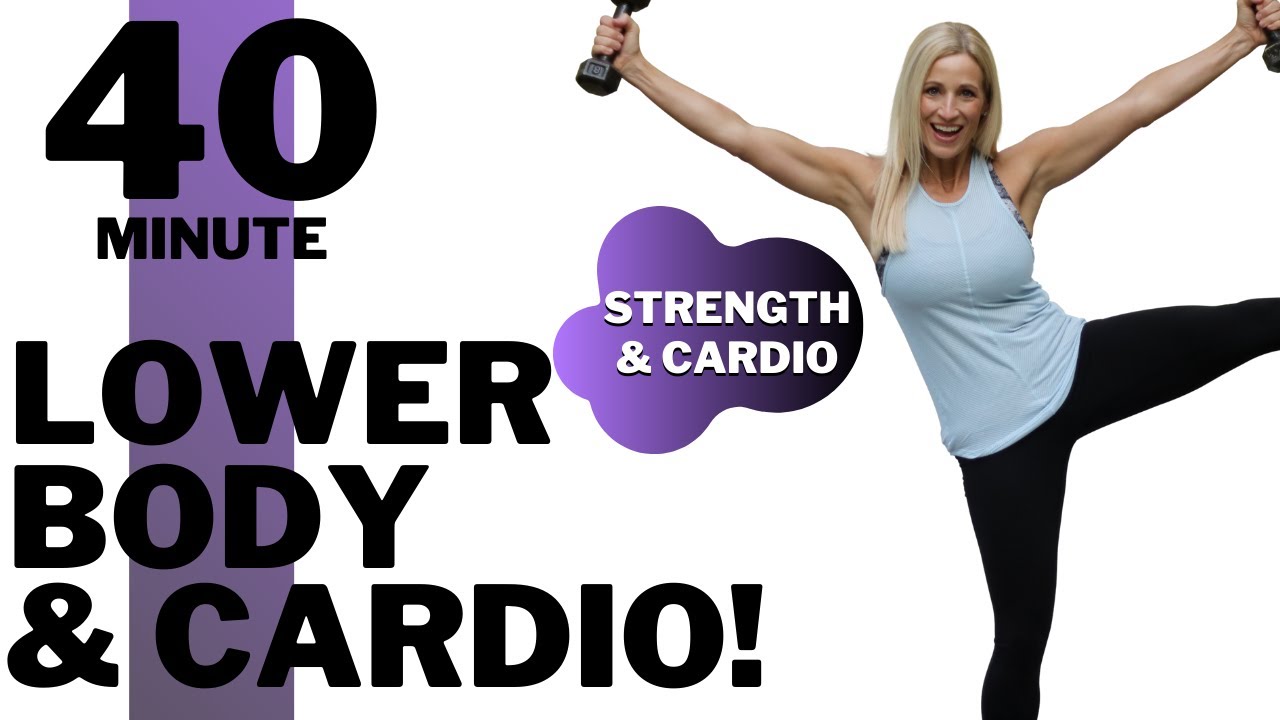 40 MINUTE LOWER BODY and Cardio WORKOUT |Tracy Steen - YouTube