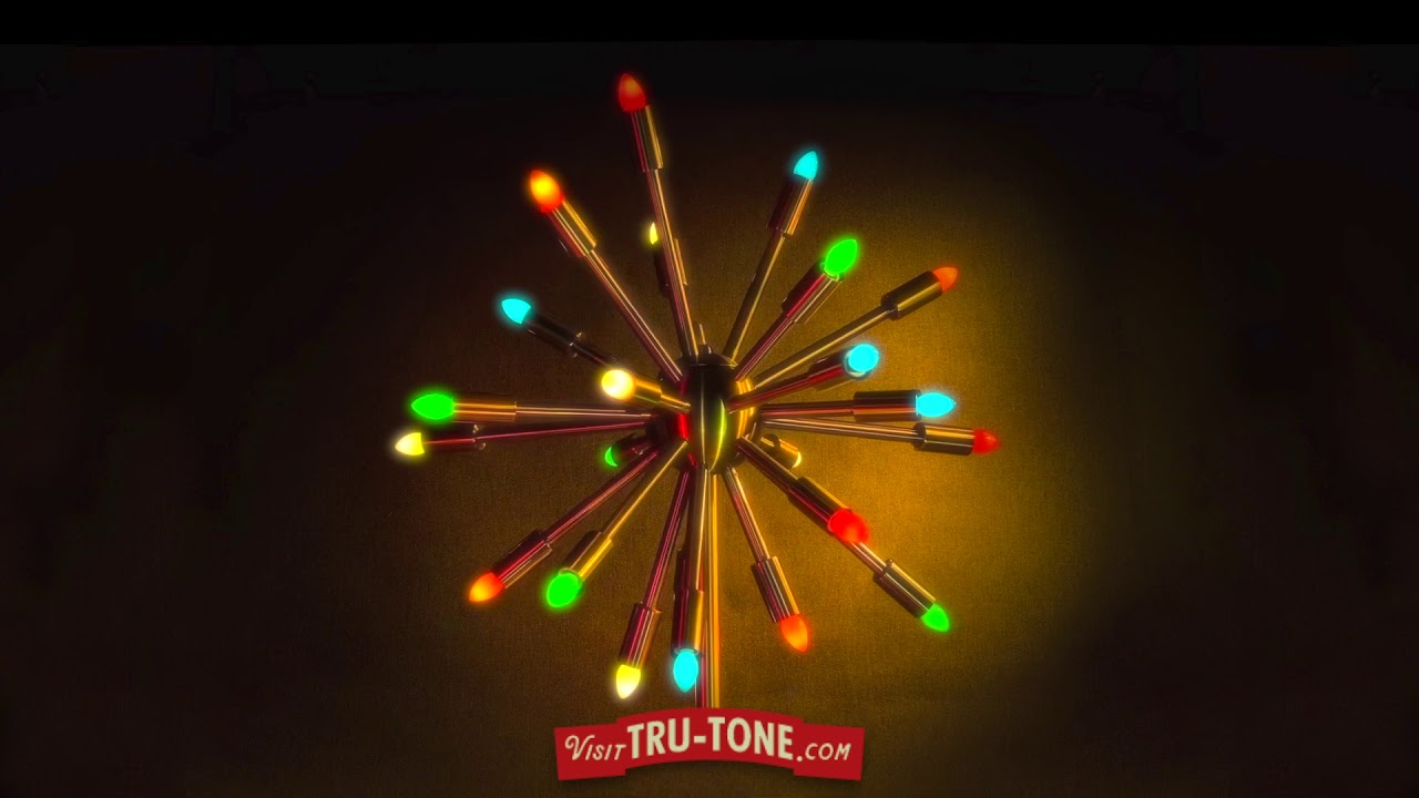 Tru-Tone Led Christmas Lights in a Sputnik lamp - YouTube