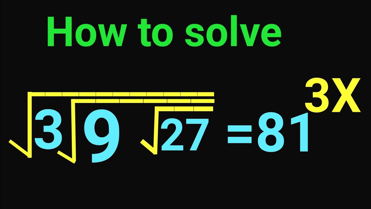 A Nice Square Root Math Simplification Math Olympiad Youtube 1905