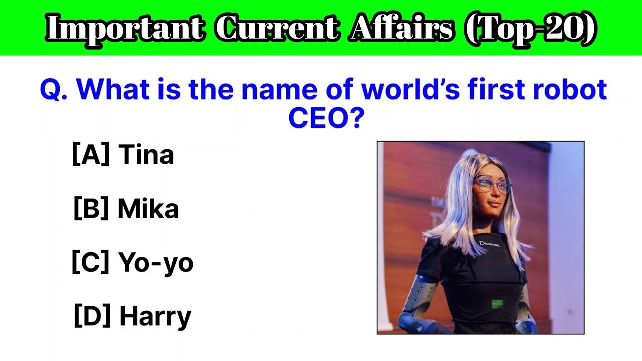 Current affairs 2023-2024 || General knowledge || World gk || Important ...