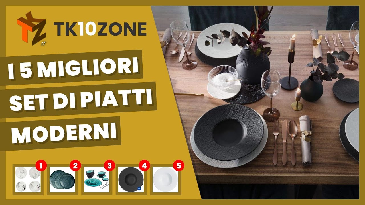 I 5 migliori set di piatti moderni - YouTube