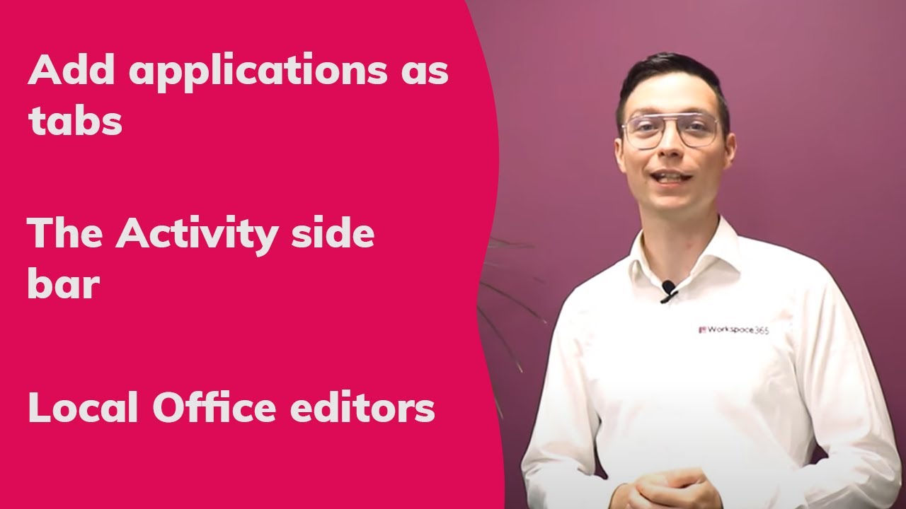 Update 3.15: Add apps as tabs, the Activity sidebar and permissions on ...