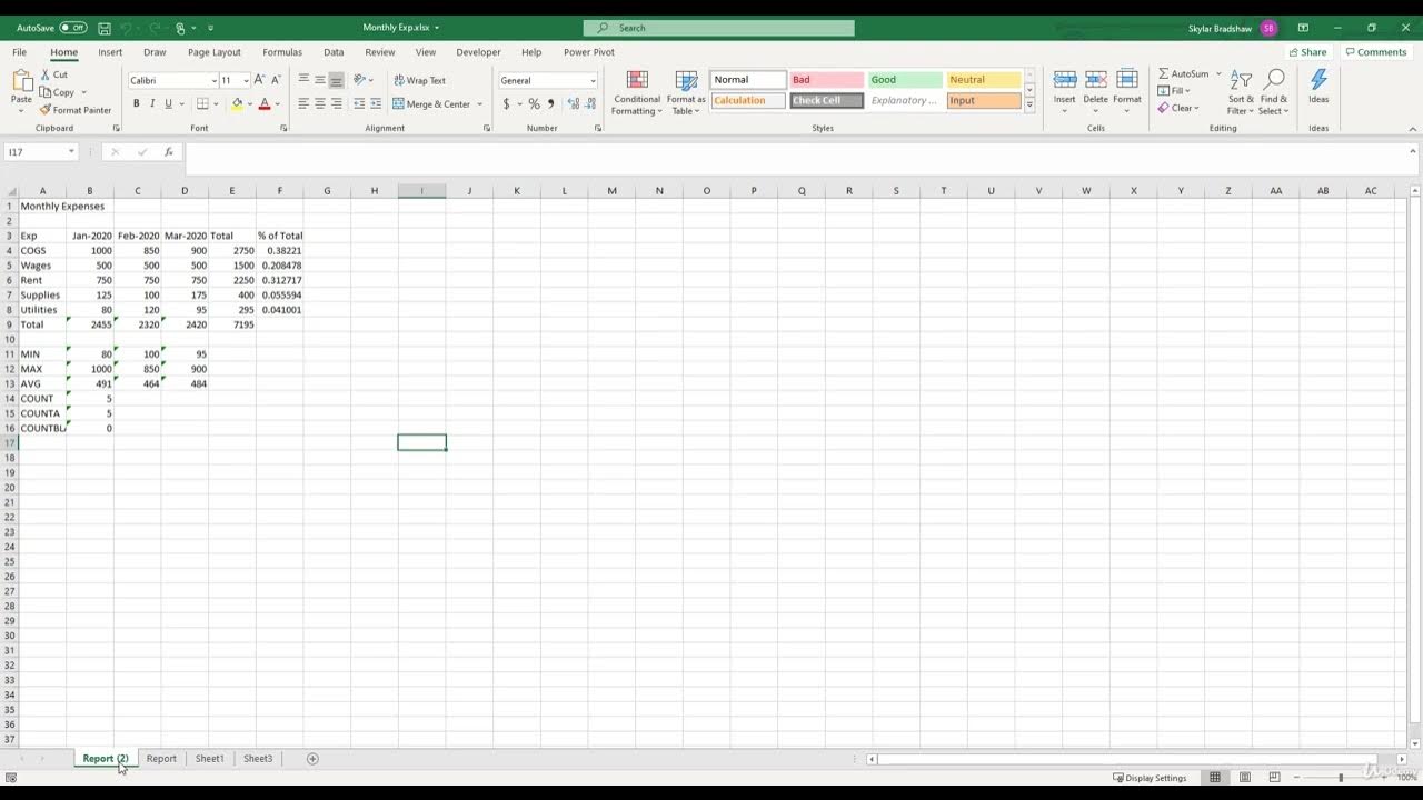31. Renaming, Moving & Deleting Excel Worksheets - YouTube