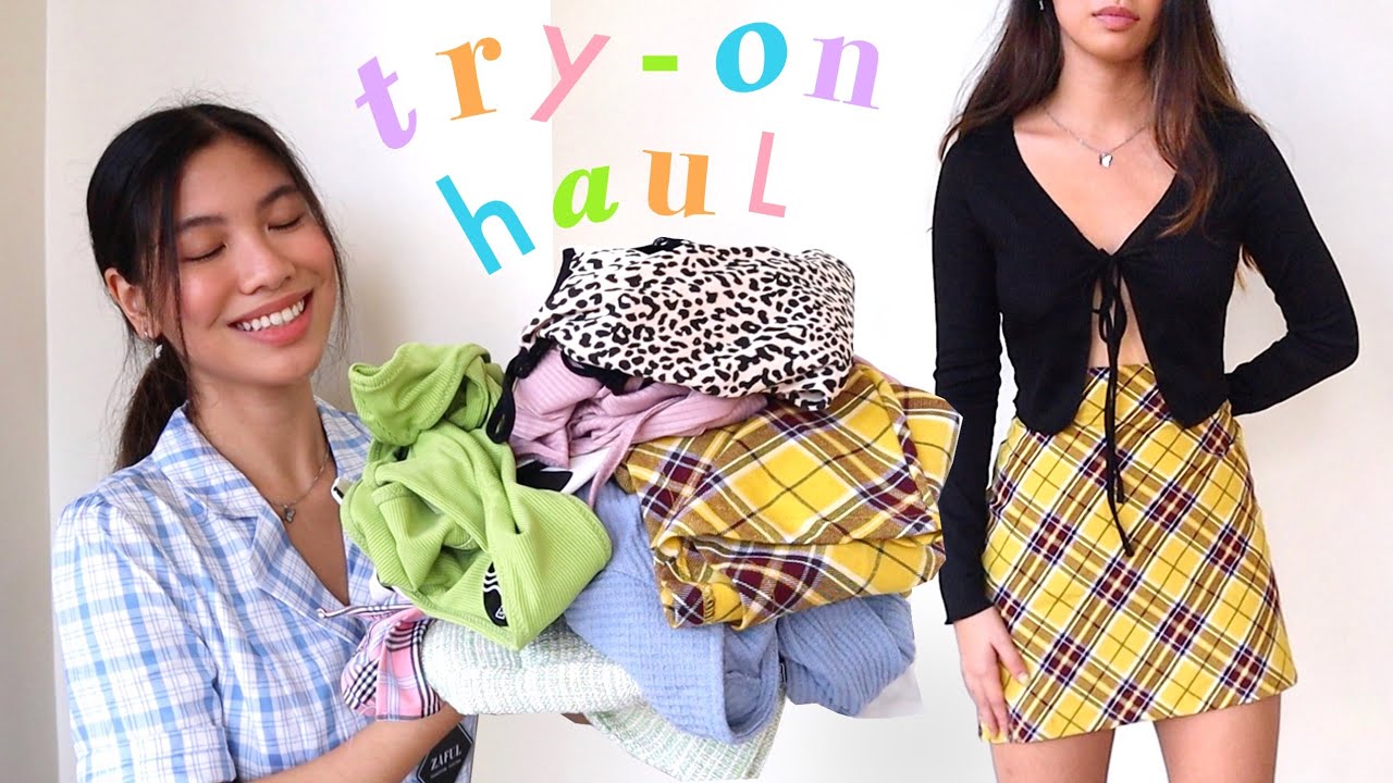 HUGE TRY-ON CLOTHING HAUL (trendy n' cute) - YouTube