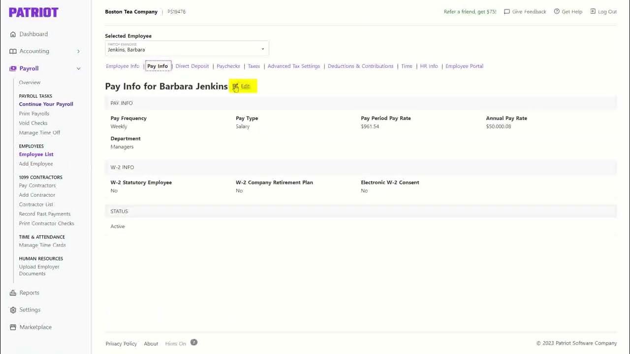 How to Save and Make Payroll Changes - YouTube