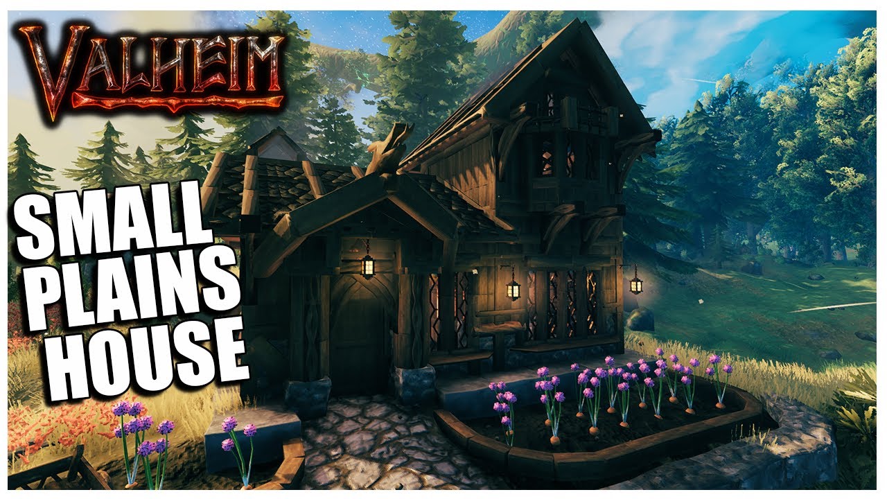 I Built A Small House In the Plains- (Speed Build)- Valheim Mistlands ...