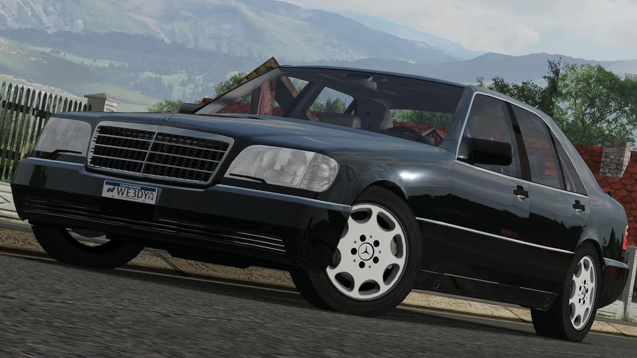 Mercedes-Benz 500SE W140 '91 drive (Links) - Racer: free game - YouTube