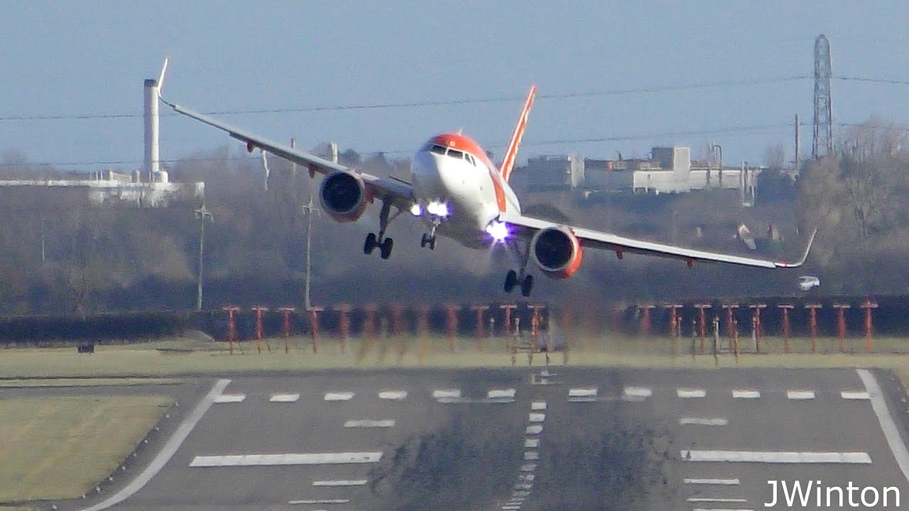 Crazy easyJet A320NEO 2x Go-Arounds & Divert!! STORM OTTO - YouTube