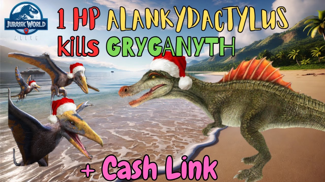 1 HP ALANKYDACTYLUS kills GRYGANYTH 😱 | PVP Battles | Jurassic World ...