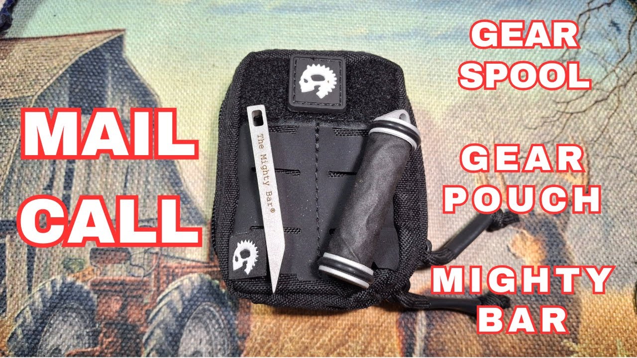 NEW MINI EDC POUCH, GEAR SPOOL AND MIGHTY BAR FROM GEAR SPOOL. UNBOXING ...