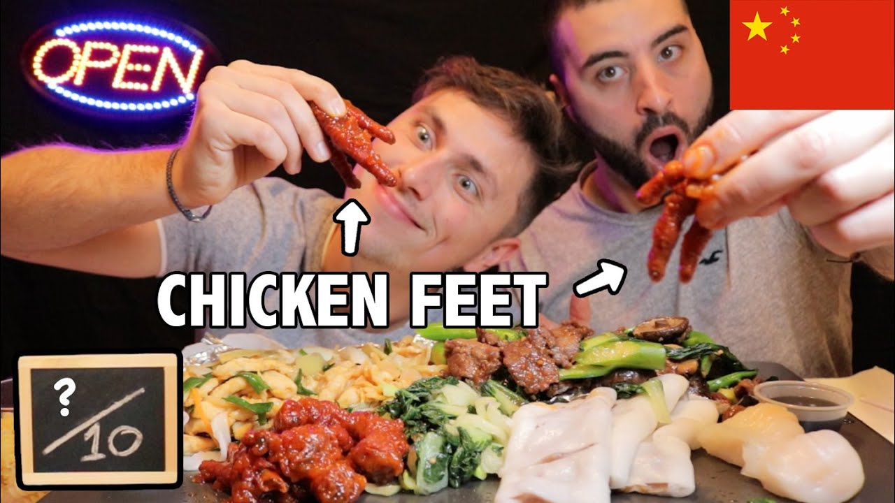 EATING CHICKEN FEET MUKBANG @ Richmond Court Restaurant - YouTube