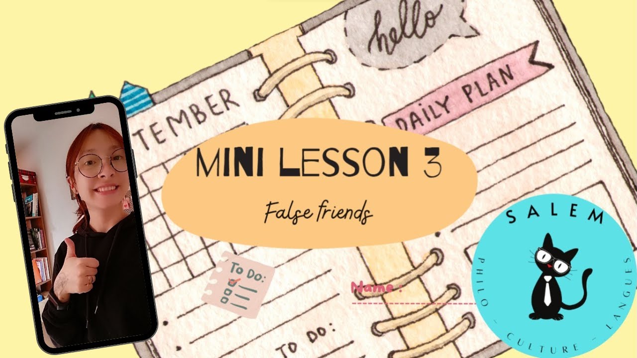 Mini lesson 3 false friends 😊🕵️ ️ #salempcl #learnenglish - YouTube