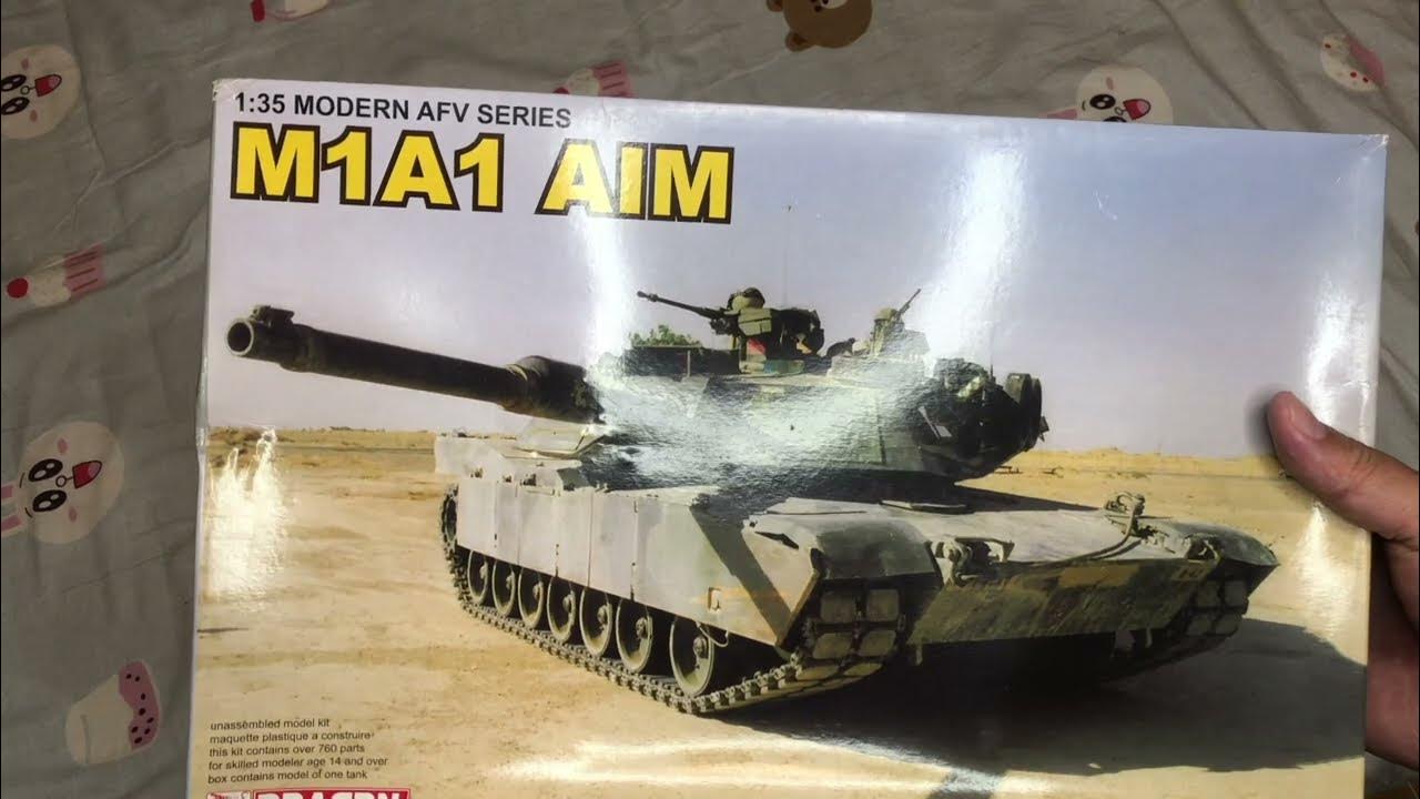 Dragon model M1A1 AIM tank 威龙经典模型1/35美国M1A1 艾布拉姆斯主战坦克3535 - YouTube