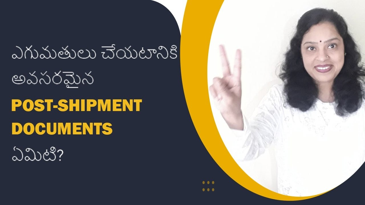 What are the Post-Shipment Documents Required for Exports? | iiiEM ...