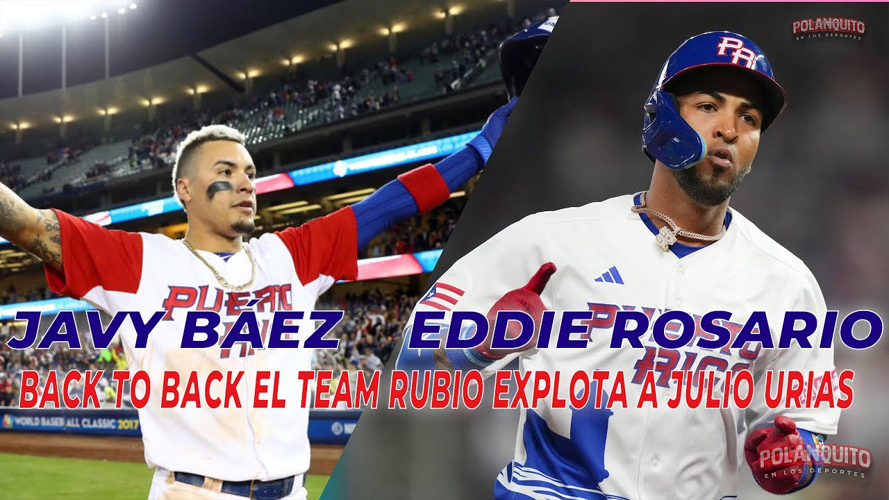 JAVY BAEZ / EDDIE ROSARIO BACK TO BACK EL TEAM RUBIO EXPLOTA A JULIO ...
