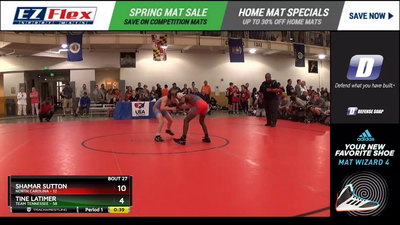 Mat 11 87 Shamar Sutton North Carolina Vs Tine Latimer Team Tennessee ...