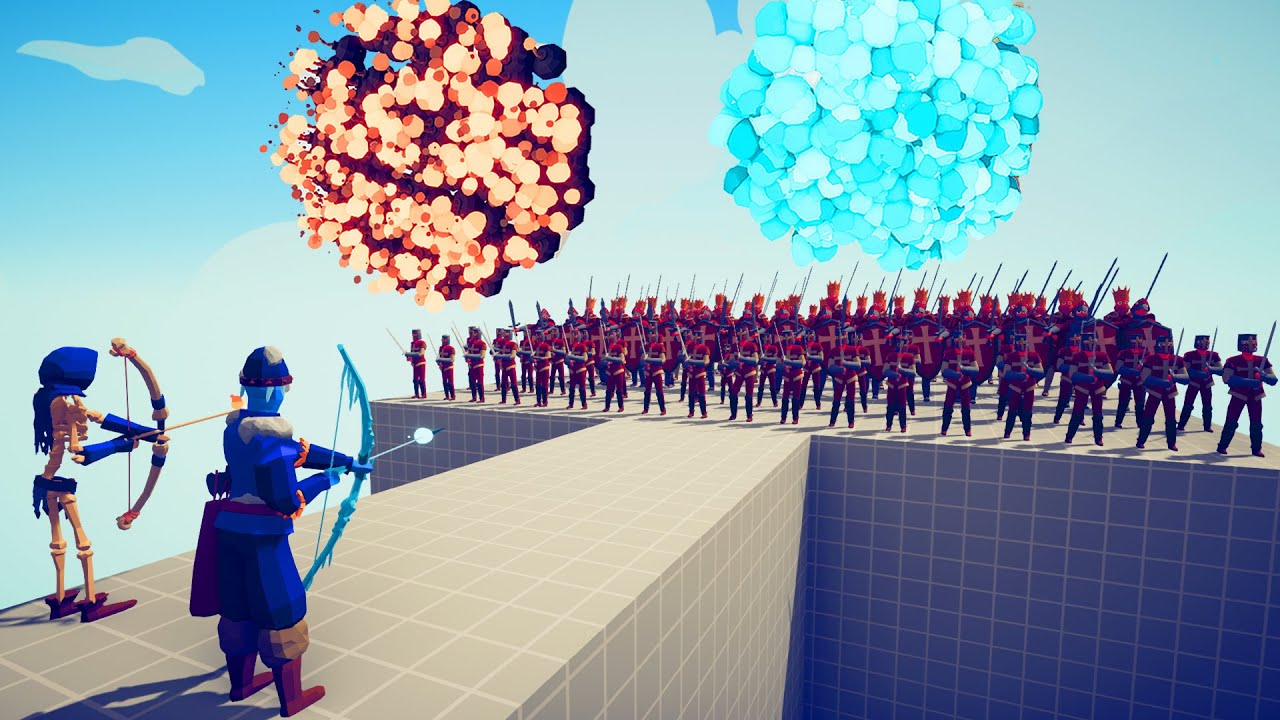 DUAL GOD vs 100x KNIGHT | TOTALLY ACCURATE BATTLE SIMULATOR - YouTube