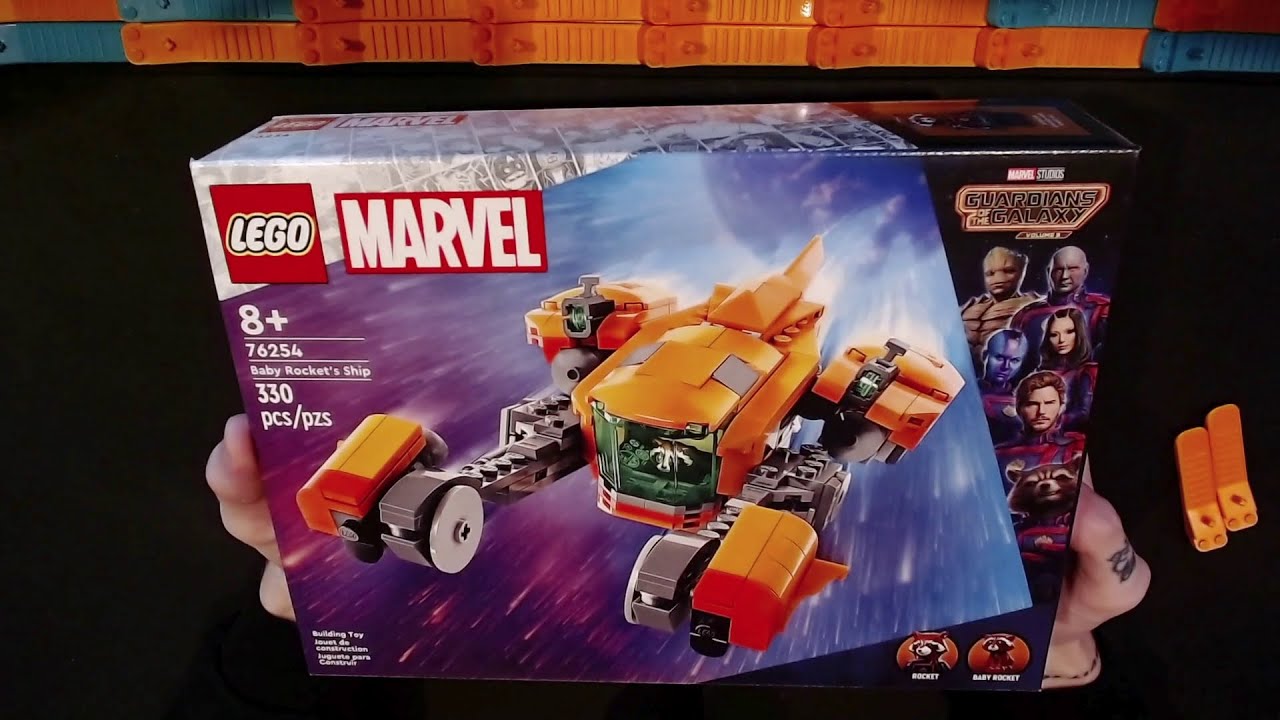 LEGO Marvel Baby Rocket's Ship 76254 Build and Review! Nice ship design ...