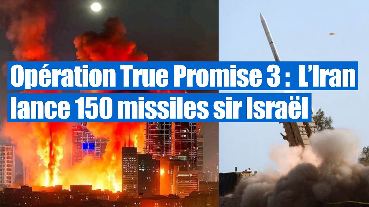 Opération "True Promise 3" : L’Iran lance 150 missiles sur Israël - YouTube