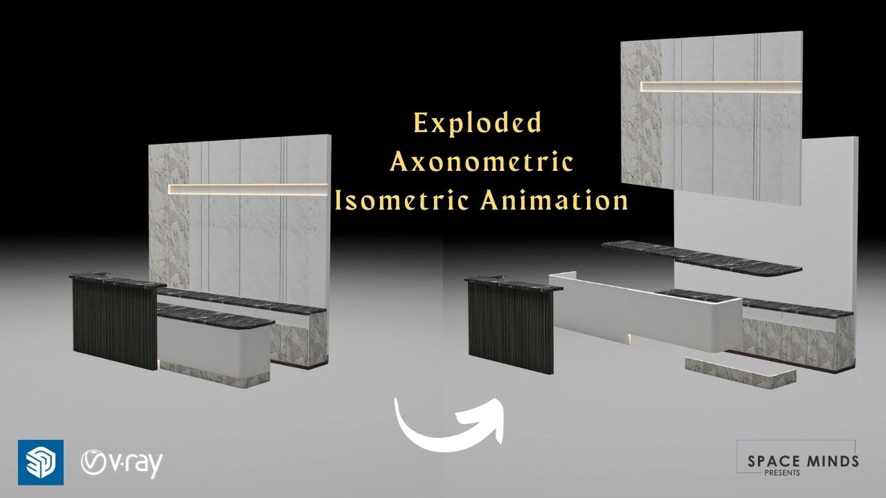 How To Make Exploded Axonometric Isometric Animation - YouTube