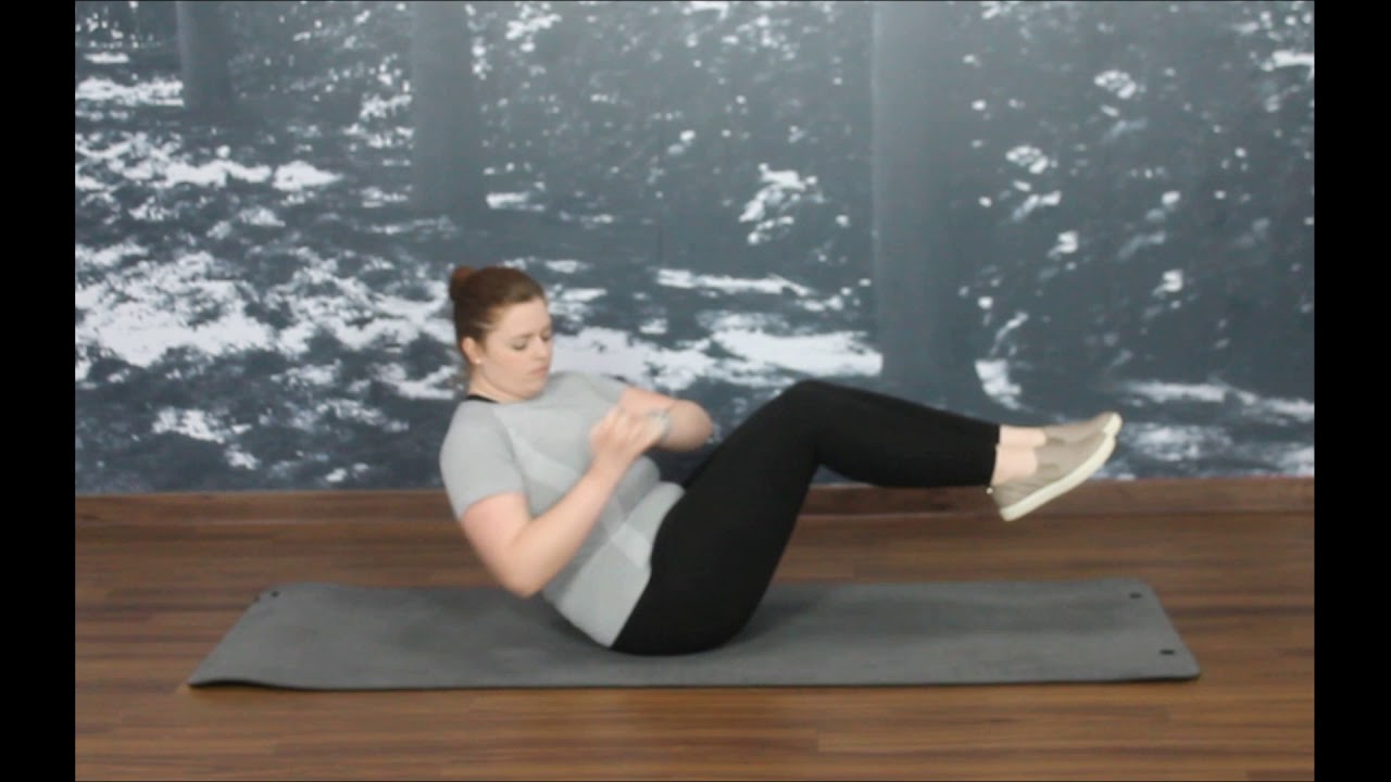 Raised leg russian twist - YouTube