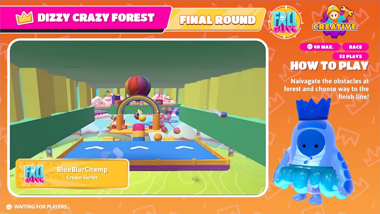 Fall Guys: Dizzy Crazy Forest[My Map] - YouTube