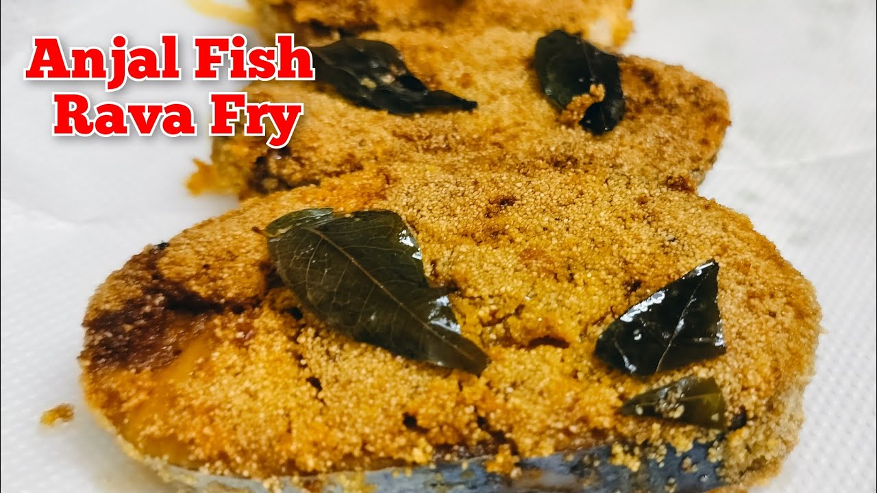 Anjal Fish Rava Fry Recipe ll Super Tasty Anjal Fish Tawa Fry ll Crispy ...