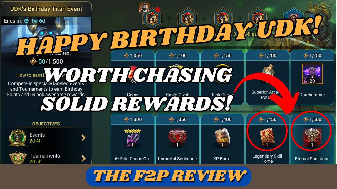 UDK Titan Event & Hero's Path! | The F2P Review | RAID: Shadow Legends ...