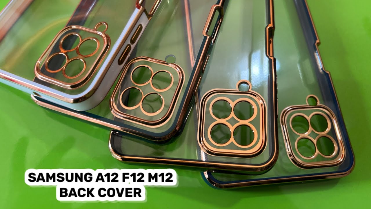 Samsung A12 F12 M12 Back Cover | Samsung A12 F12 M12 Chrome Cover ...