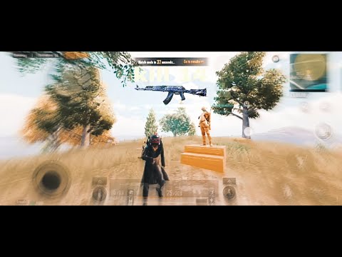 PUBG mobile chicken dinner kill 14 Akm player