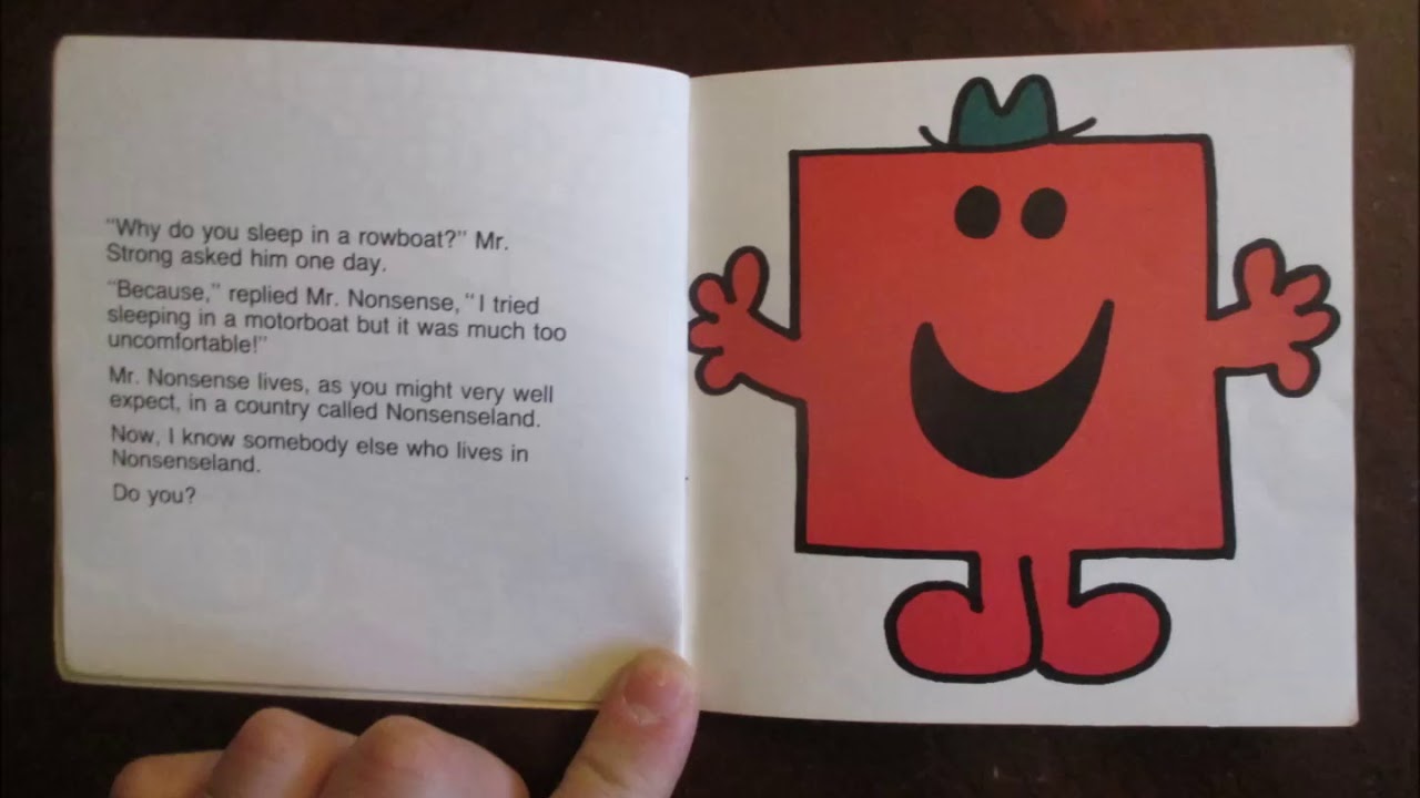 Roger Hargreaves Mr Men Books On Cassette Mr Nonsense Youtube