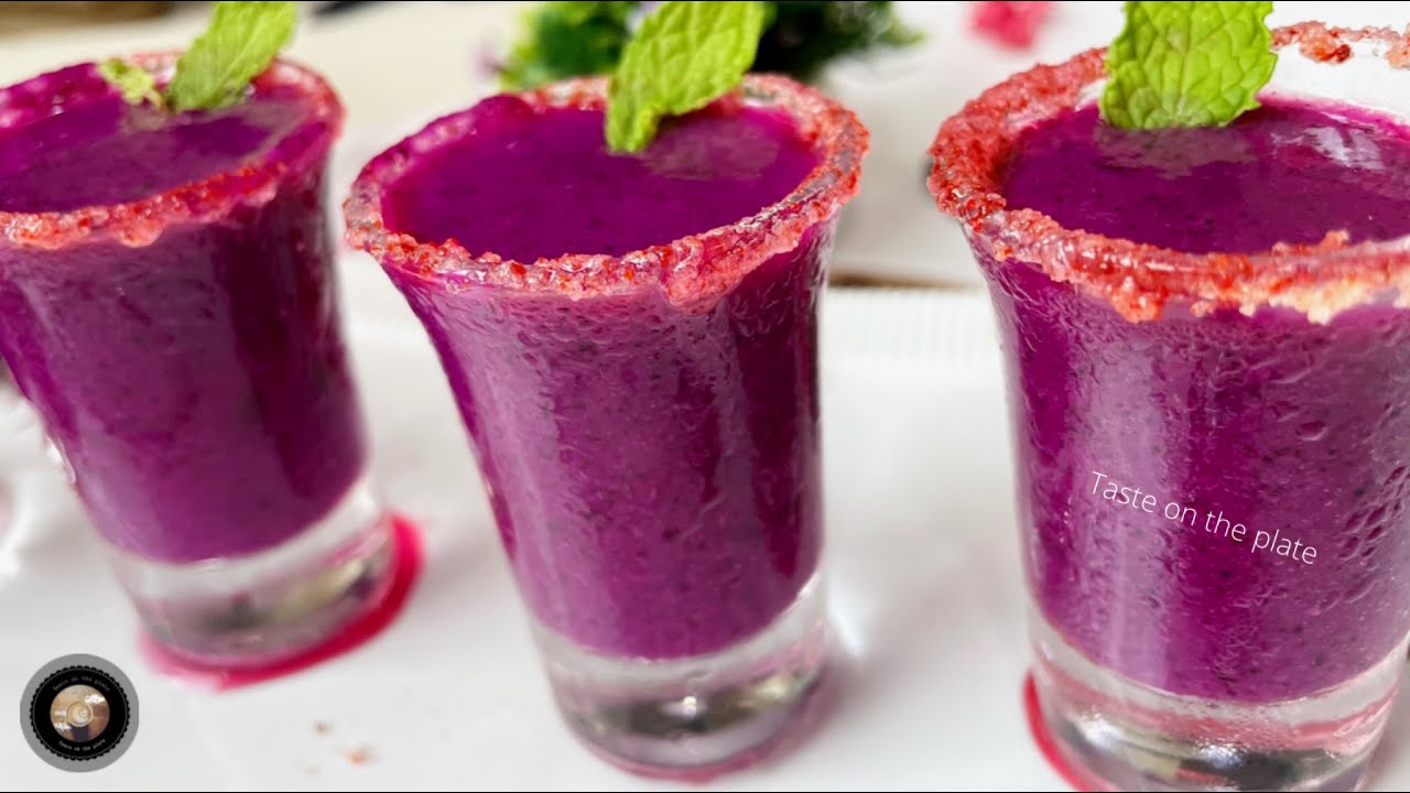 5 minute recipe/welcome drink/jamun shots recipe/shot drink - YouTube