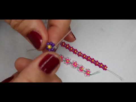 Diy- Yapımı Çok Kolay Tığ İşi Boncuklu Çiçek