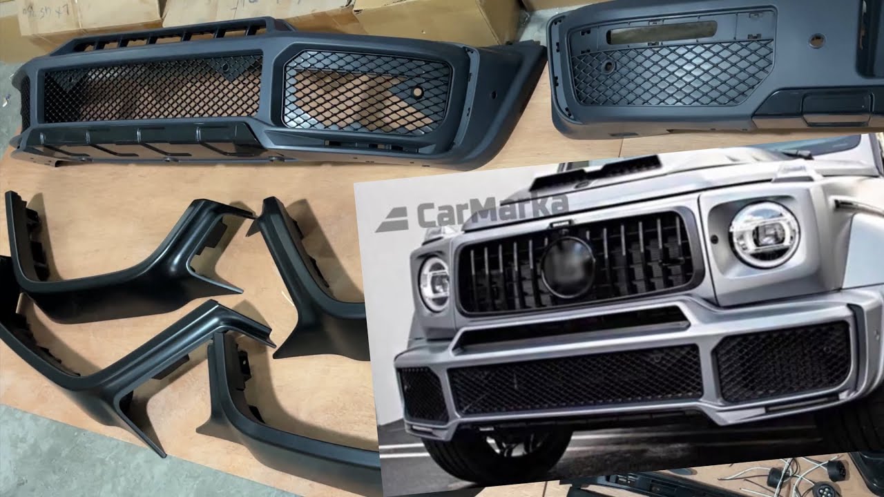 Mercedes W464 G Class G63 BODY KIT BS Style - YouTube
