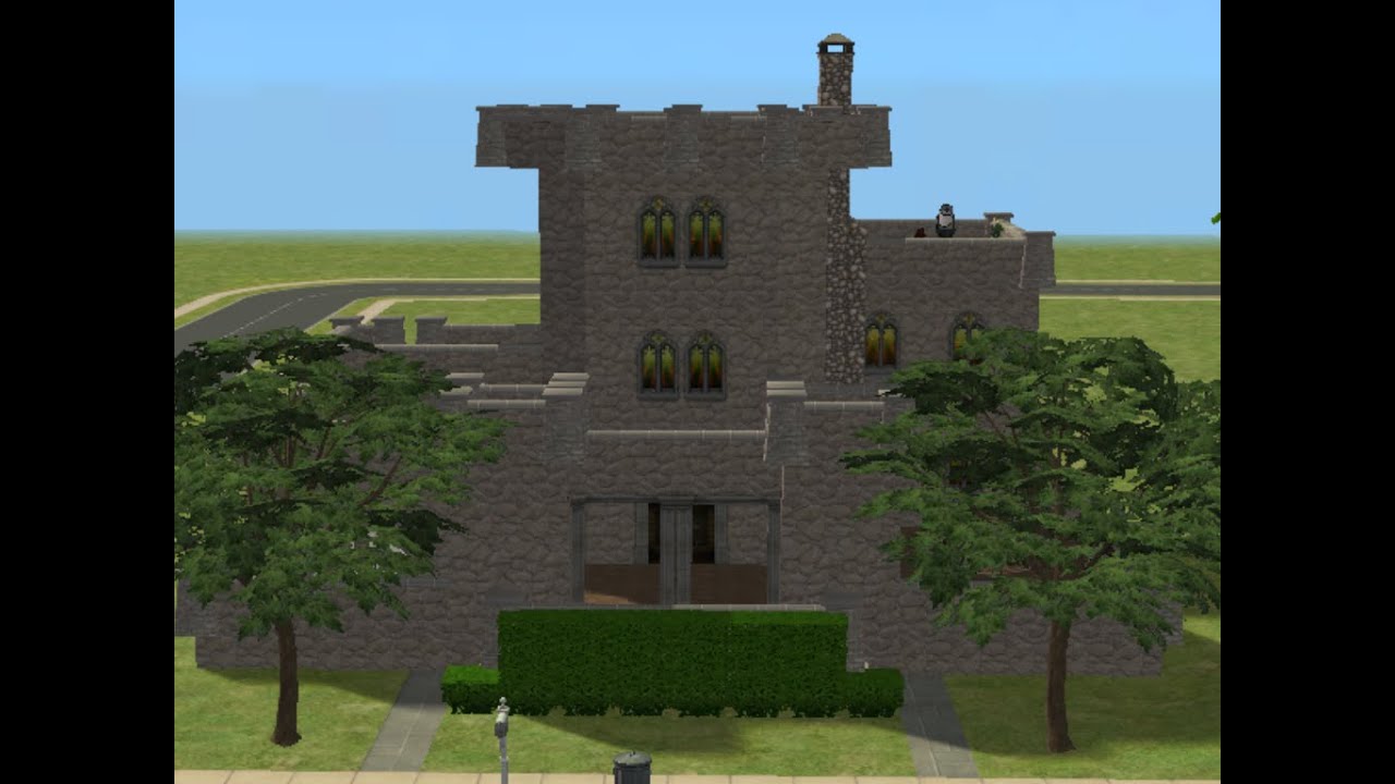 Sims 2 Build: University Fraternity Castle - YouTube
