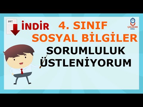 4. Sınıf Sosyal Bilgiler Sorumluluk Üstleniyorum