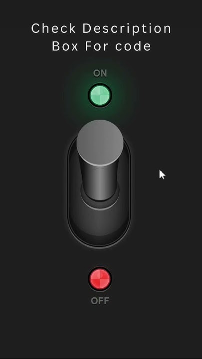 Switch using html/css #shortvideo #html #css #webdeveloper - YouTube