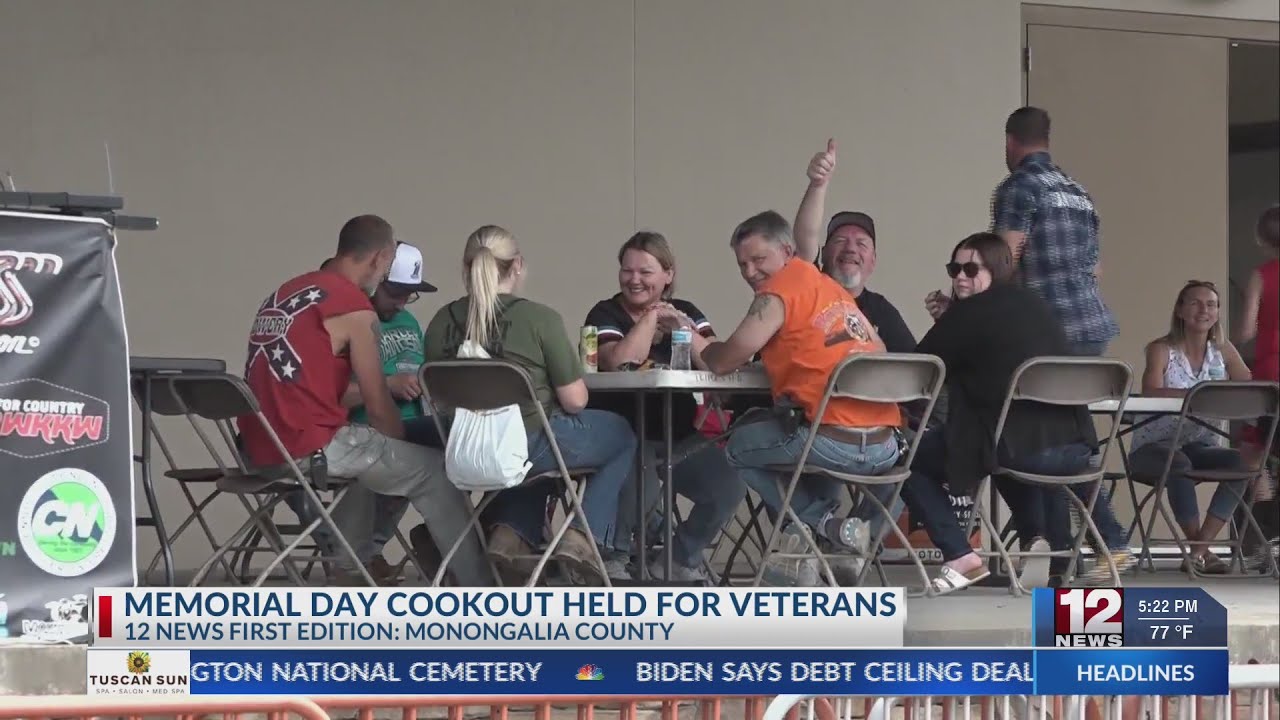 Memorial Day cookout held for veterans - YouTube