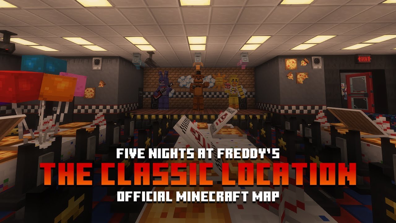 BUILDING AN OFFICIAL FNAF 1 Map In MINECRAFT + [DOWNLOAD] - YouTube