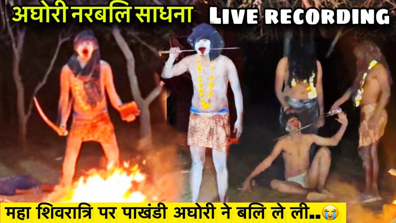 महाशिवरात्रि को पाखंडी अघोरी ने नरबलि साधना कर दी | AGHORI OR NARBALI ...